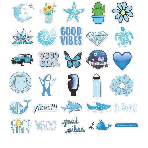 Wall Decor | 12 Random Vsco Waterproof Vinyl Sticker | Poshmark